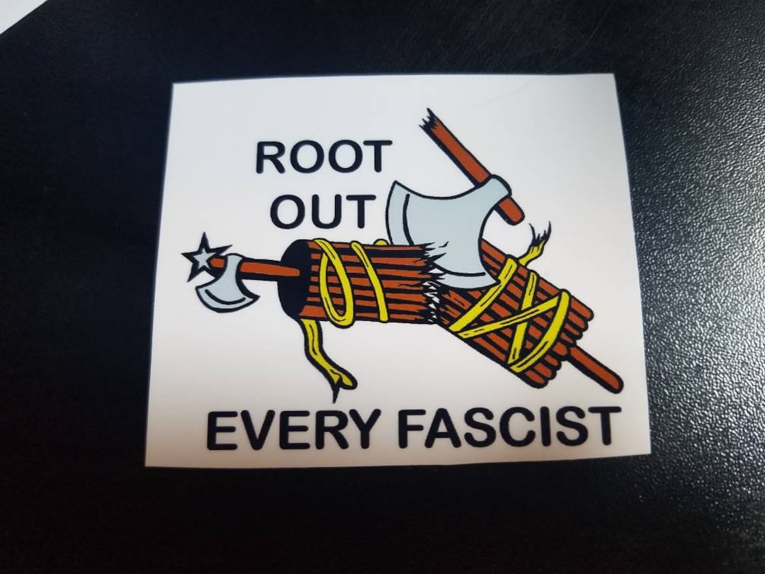 Anti Fascist Vinyl Sticker - Etsy