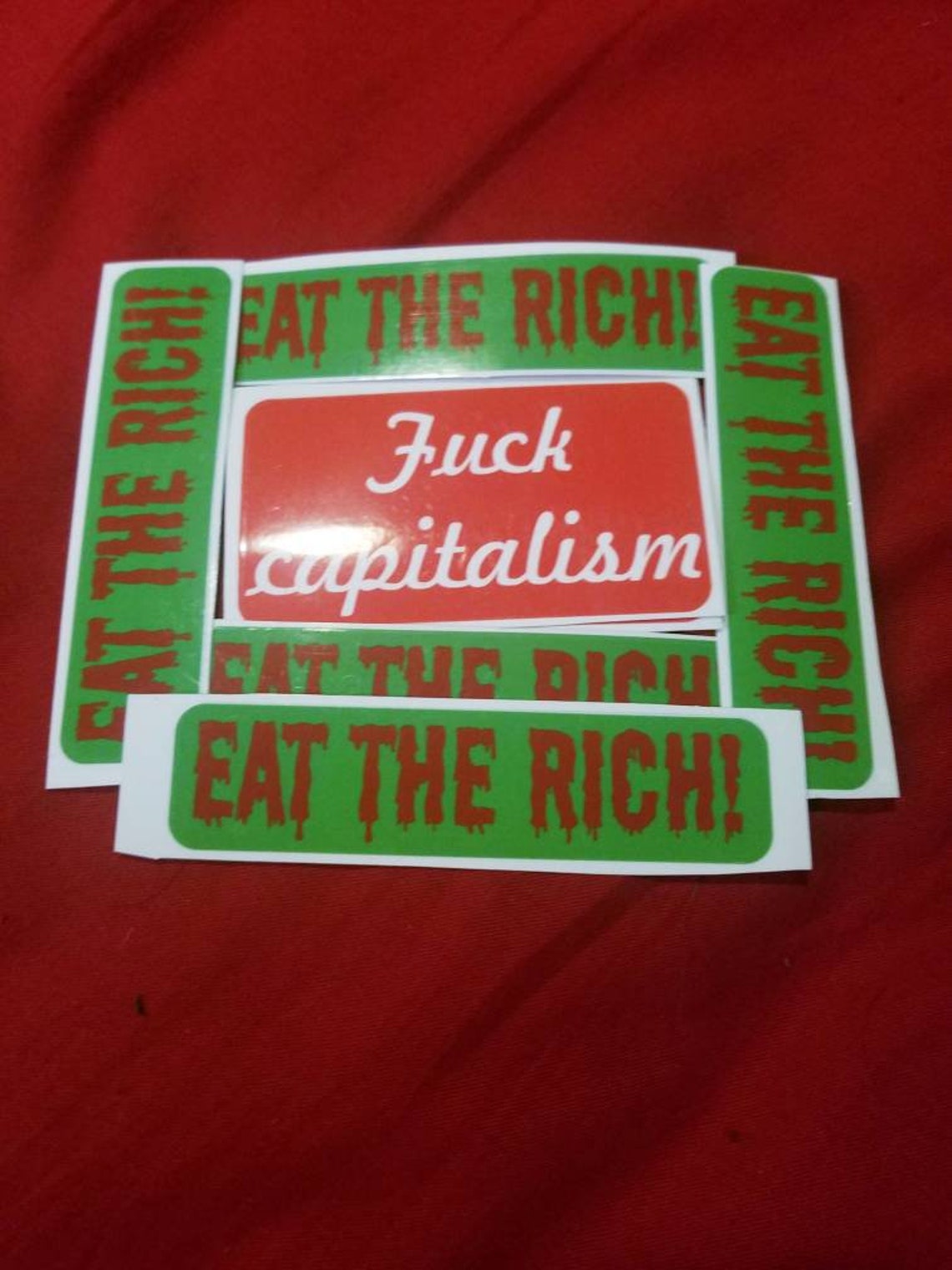Eat the Rich Anti Capitalism Vinyl Sticker - Etsy
