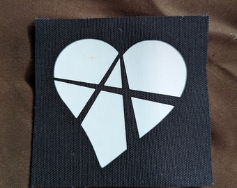 Anarchy Heart Iron on Patch - Etsy