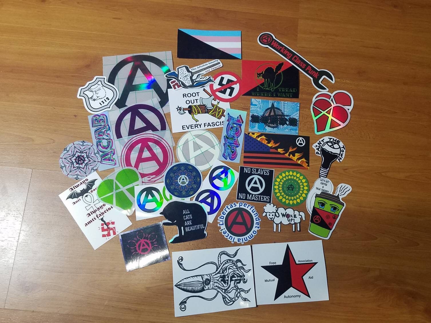 Trans Anarchist Flag Vinyl Sticker - Etsy