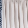 Geometric "embroidery Star" 3-inch Trim on White Linen Drapes - Curtain ...