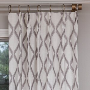 Embroidery Diamond Pattern- Drapery, Made to Order. Exclusive Trend ...