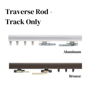 Track Only Traverse Rod Without Fascia - Select-metal Drapery Hardware ...