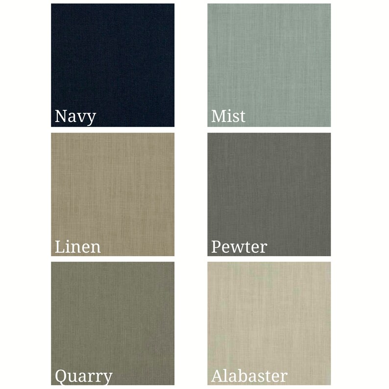 Rosemary Linen Pinch Pleat Curtain Panels Heavy Drapery - Etsy