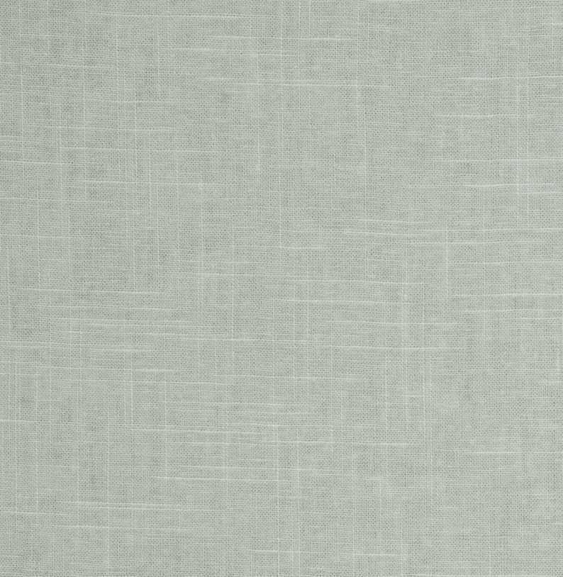 SAGE Linen Pleated Curtains - Custom - Double Width Drapery Panels ...