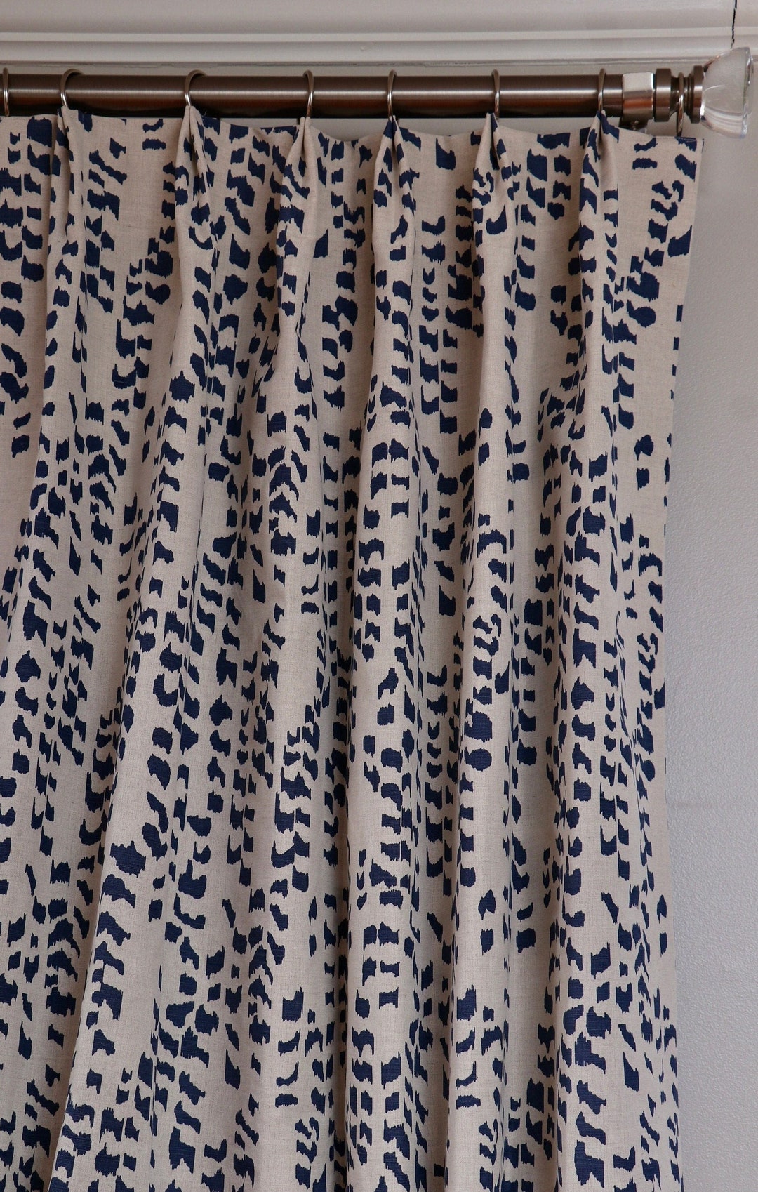 Animal Spot* Custom Drapes, Made to Order Linen Panels in Animal Print ...