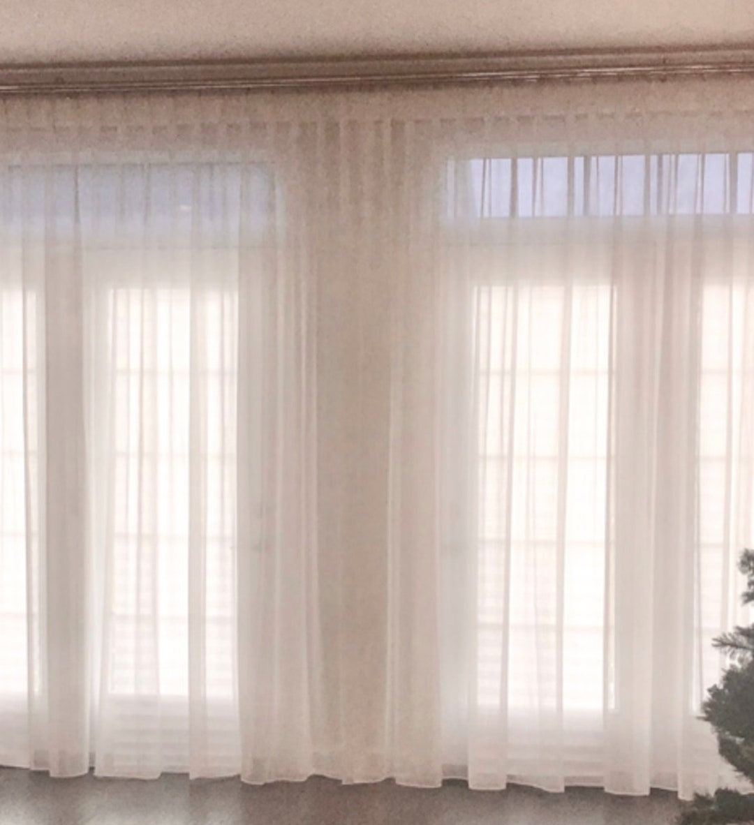 Linen Sheer Drapery in "montauk" - Linen-blend Sheer Curtains - Custom ...
