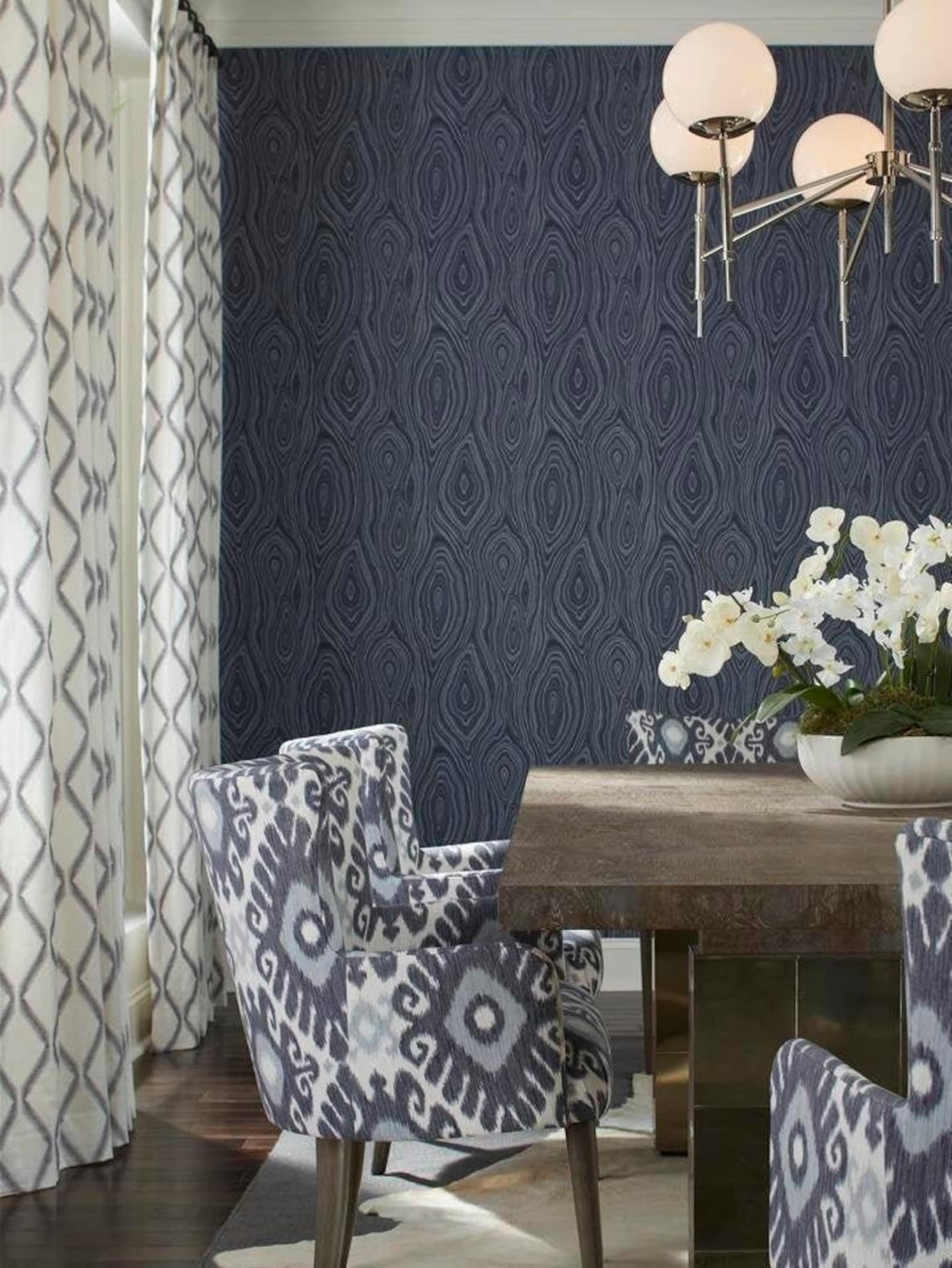 Embroidery Diamond Pattern Drapery Made to Order. Exclusive - Etsy