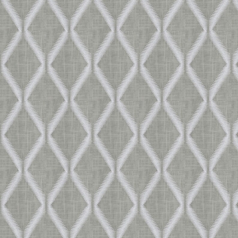 Embroidery Diamond Pattern Drapery Made to Order. Exclusive - Etsy