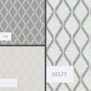 Embroidery Diamond Pattern- Drapery, Made to Order. Exclusive Trend ...