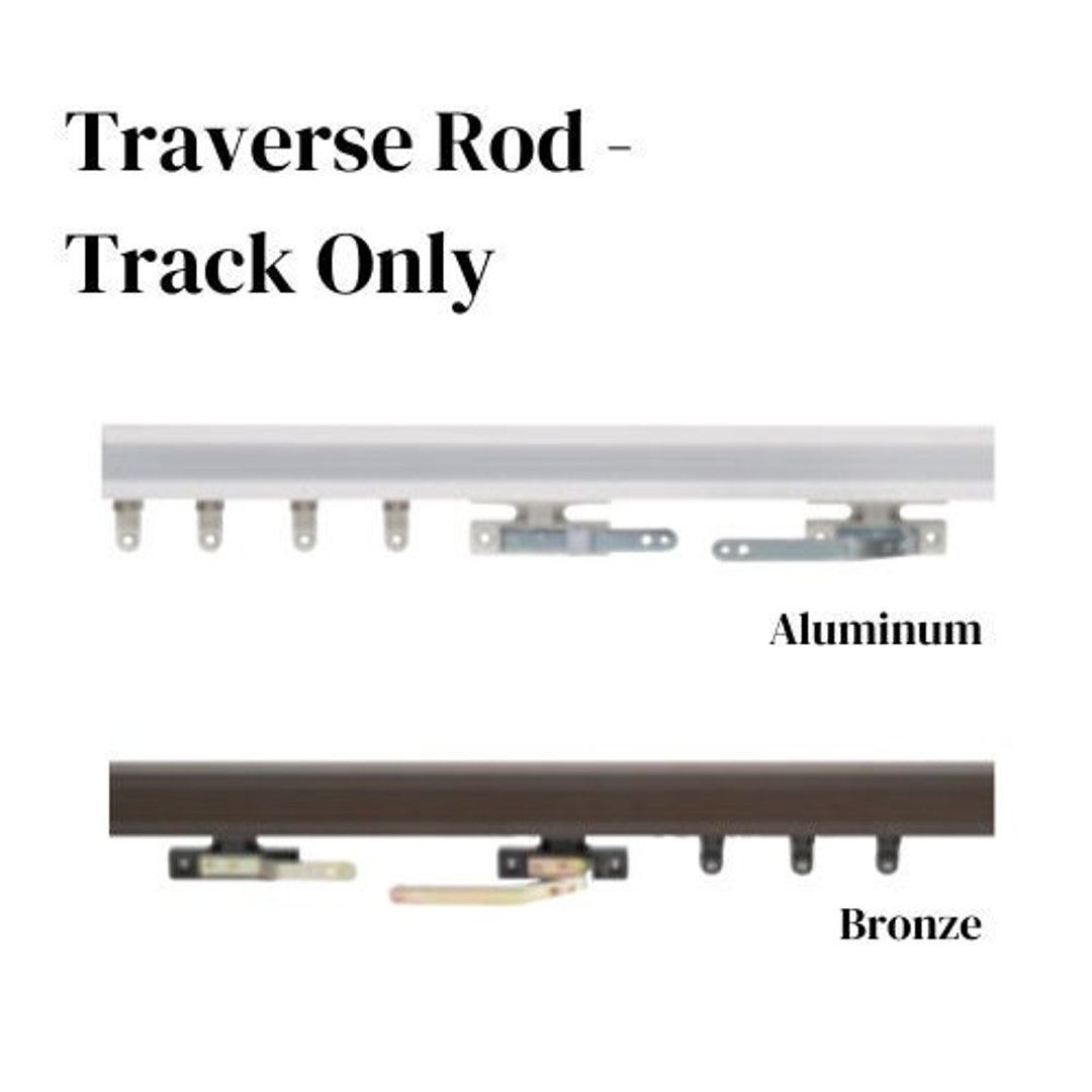 Metal Traverse Rod Track: Select-metal Drapery Hardware Set - Etsy