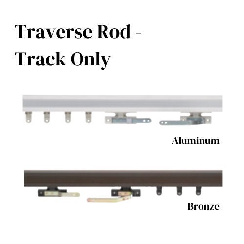 Track Only Traverse Rod Without Fascia - Select-metal Drapery Hardware ...