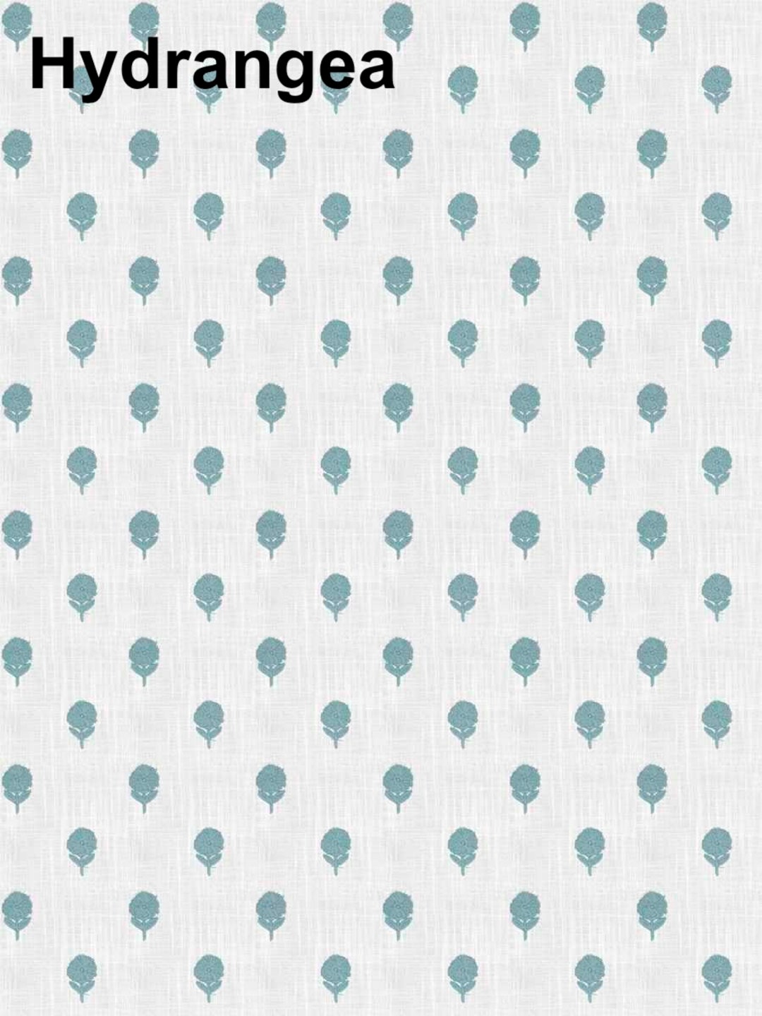 Lovely Bloom Drapery Panel in Hydrangea. Embroidered Floral Curtain, Custom Drapery, Pleated ...