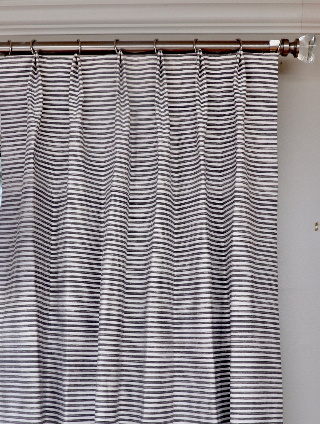 Mizunara - Cortinas personalizadas con rayas horizontales - Paneles de ...