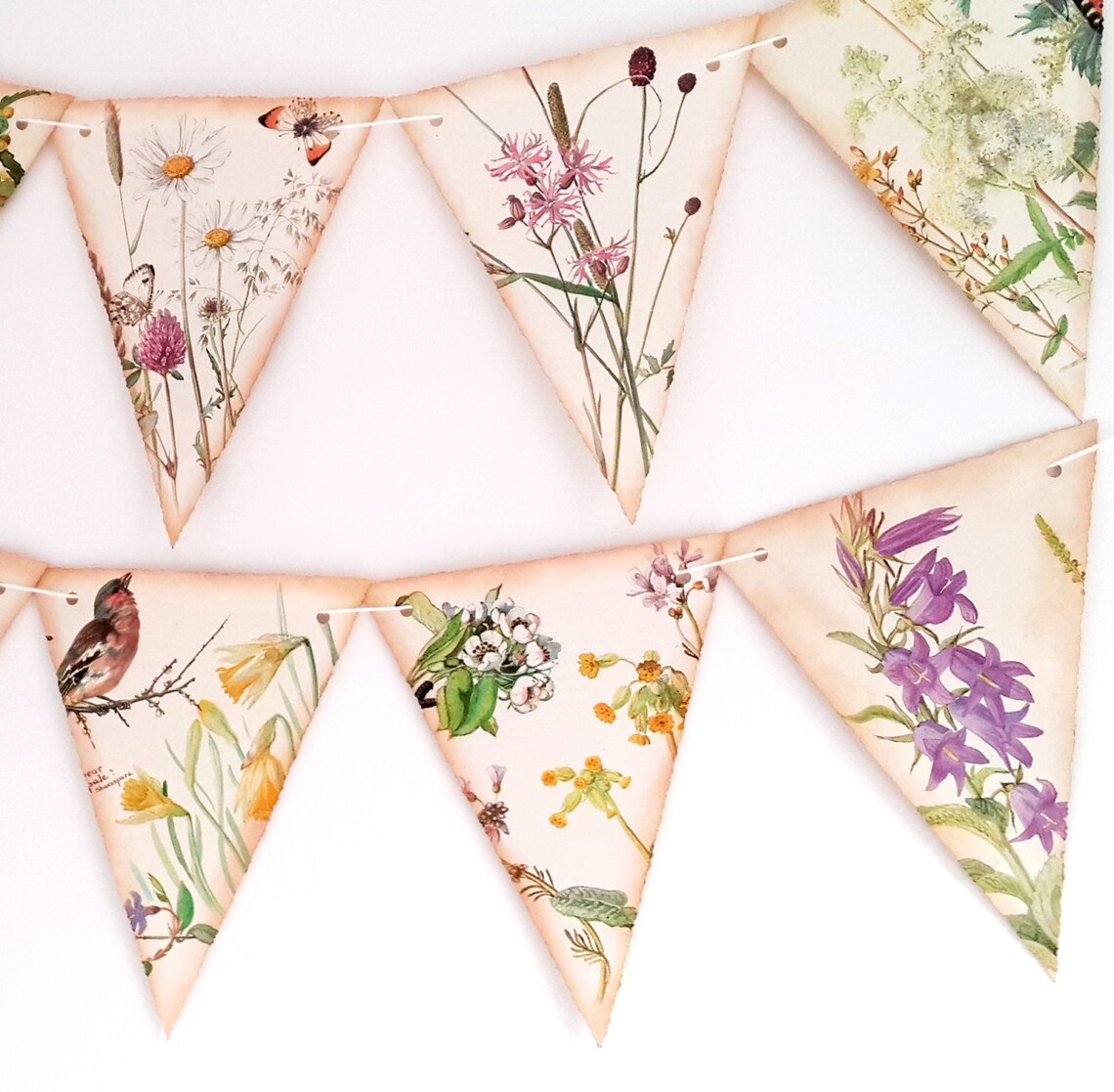 Botanical Blossom and Flower Bunting Weddingl Bunting | Etsy