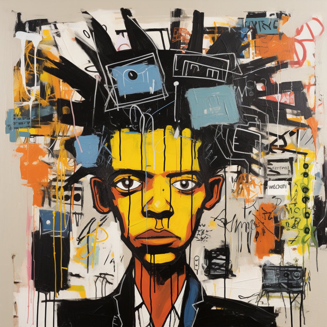 Basquiat Style, Afro Punk,giant Decals - Etsy