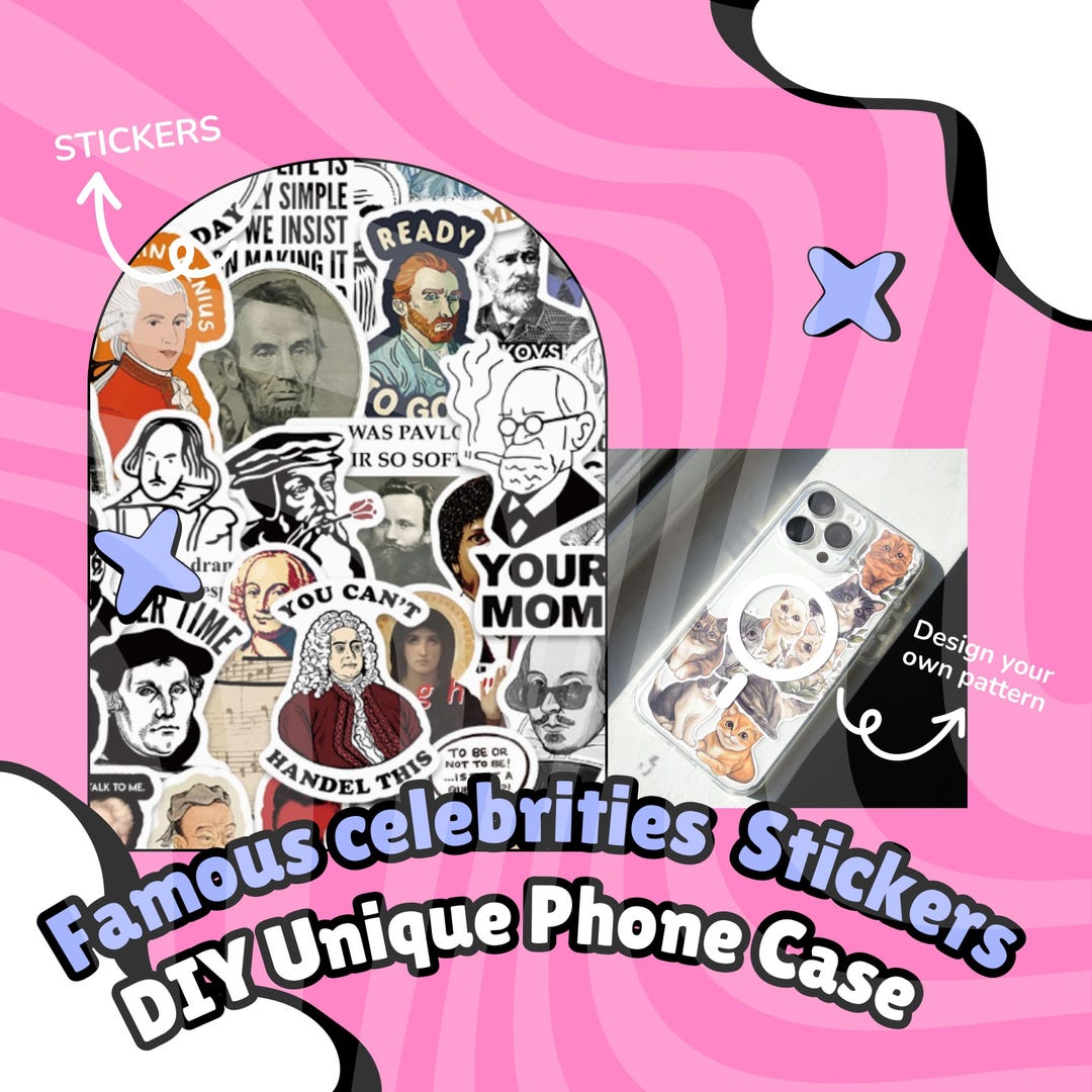 Funny Celebrity Stickers Cute Cartoon Stickers DIY Unique Magsafe ...