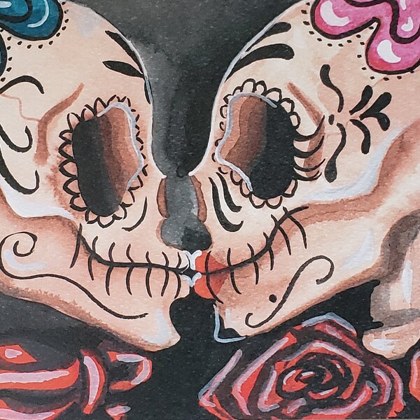 Sugar Skull Bride and Groom Svg - Etsy