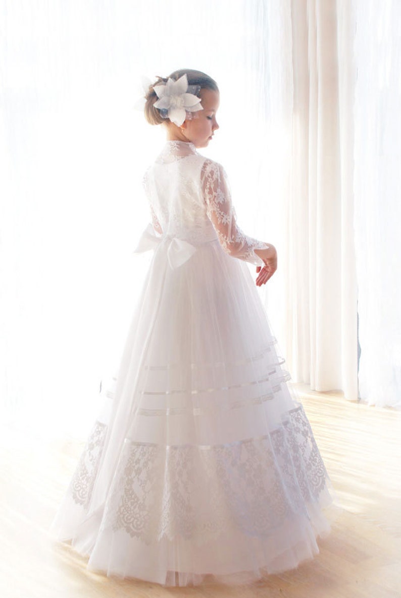 Communion Dress-white Communion Dress-lace Communion - Etsy
