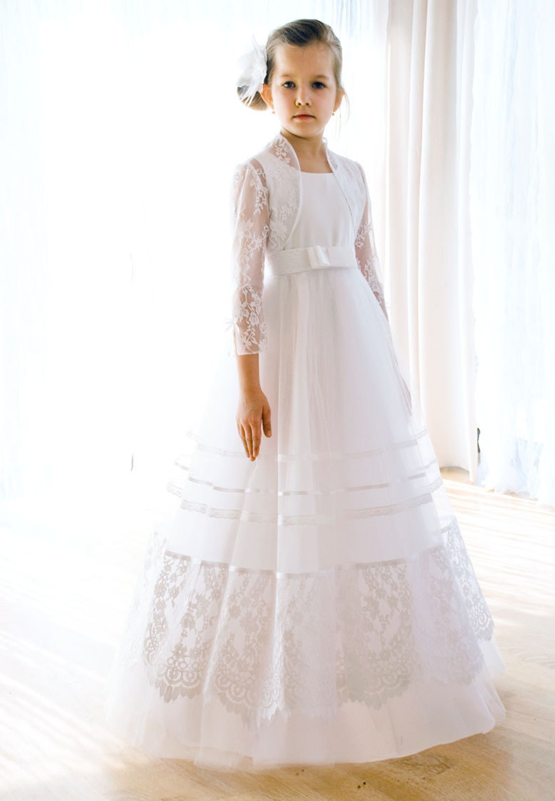 Communion Dress-white Communion Dress-lace Communion - Etsy