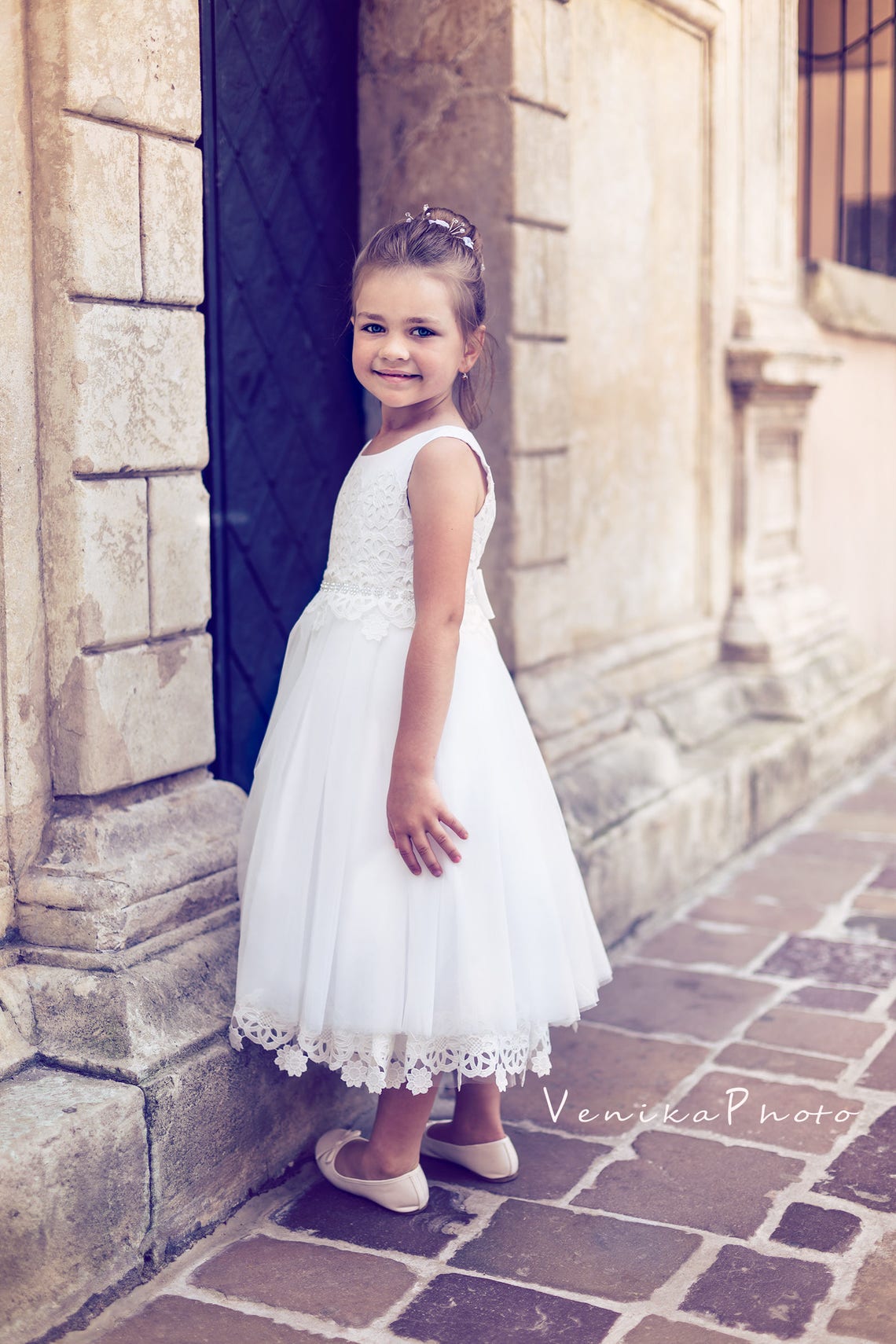Beautiful Tulle First Holy Communion Dress I off White Colour | Etsy