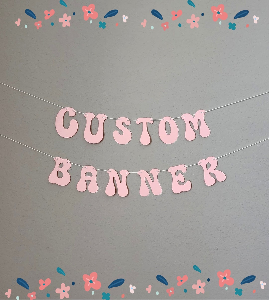 Groovy Custom Banner, Retro Personalized Banner,groovy Personalized ...