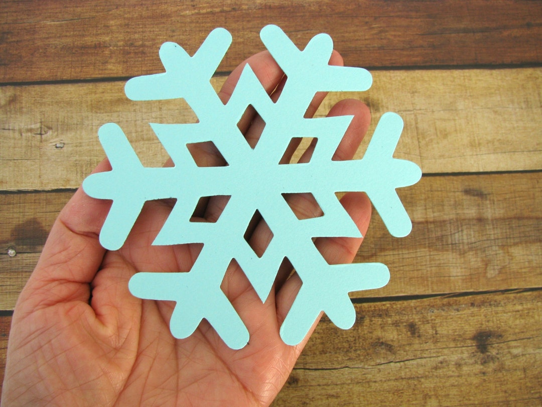 Snowflake Die Cuts a,heavy Weight Cardstock,large Snowflake Die Cuts ...