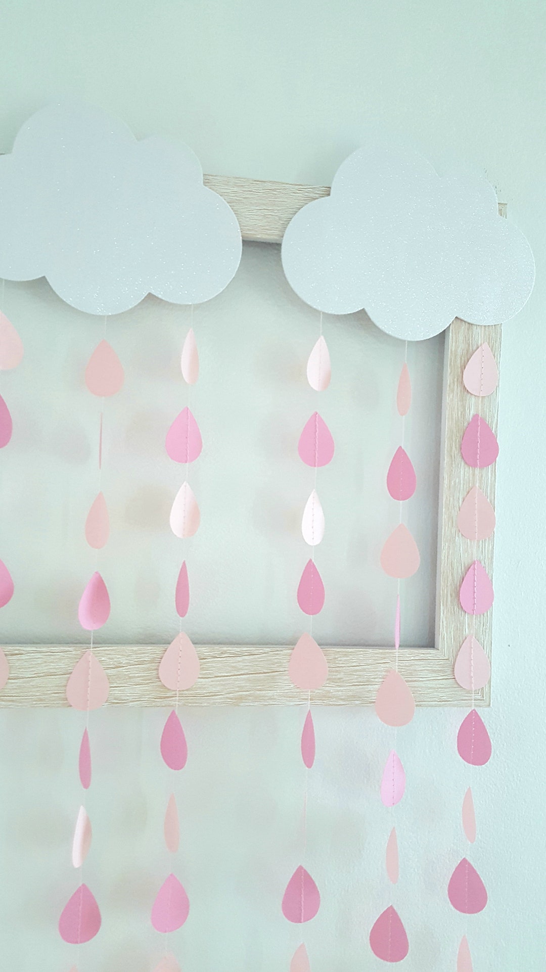 Sprinkled With Love Banner,raindrop Garland,baby Shower Garland,cloud ...