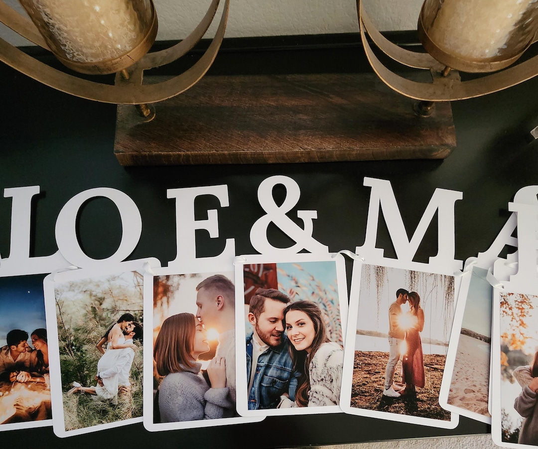 Name Photo Banner,heavy Weight Name Photo Banner,bridal Shower Photo ...