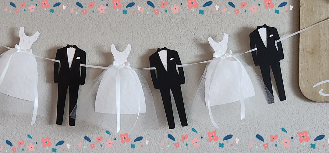 Bride and Groom Banner,bridal Shower Banner,bride and Groom Garland ...
