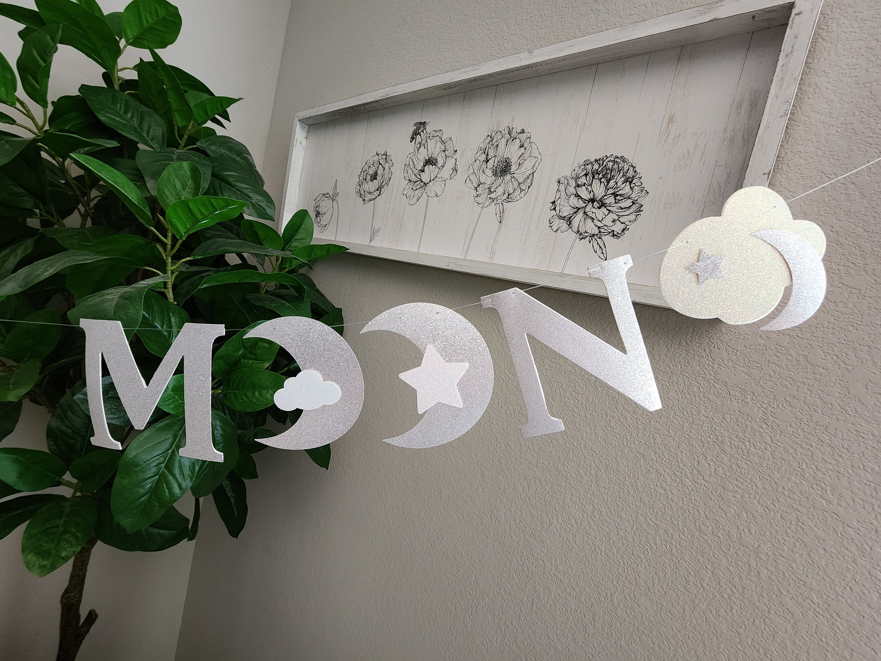 Over the Moon Banner,baby Shower Banner,twinkle Little Star Party,over ...