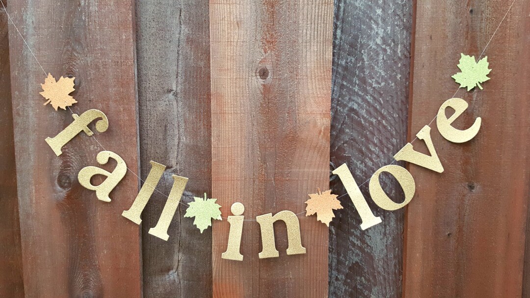 Fall in Love Banner,falling in Love Banner,wedding Photo Backdrop,fall ...