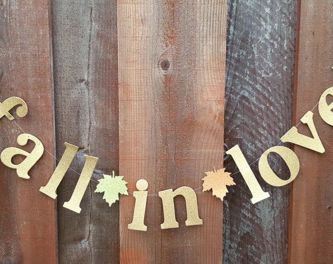 Fall in Love Banner,falling in Love Banner,wedding Photo Backdrop,fall ...