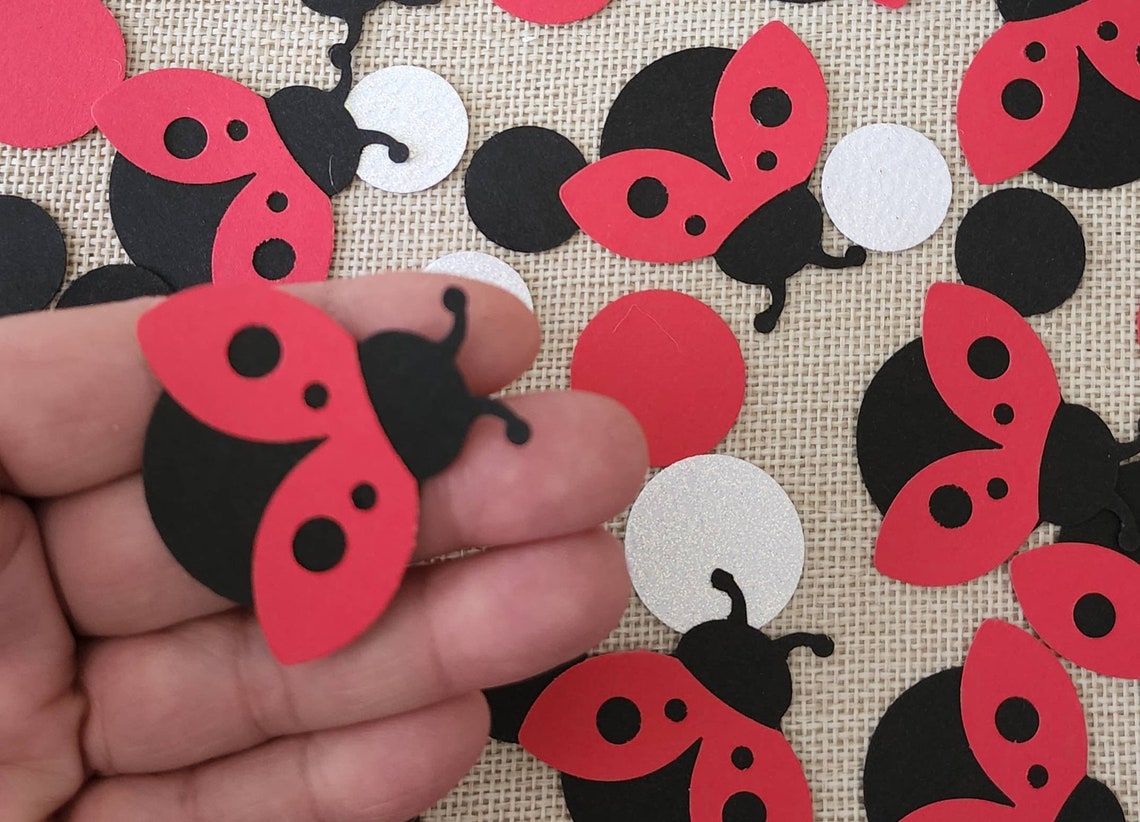 Ladybug Confettilady Bug Confettiladybug Baby Shower - Etsy