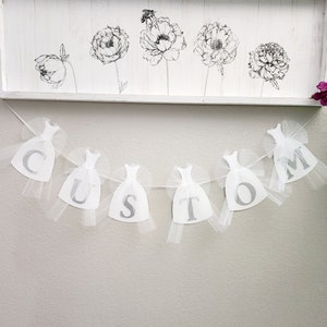 Bride to Be Banner,personalized Bridal Shower Banner,dress Banner ...
