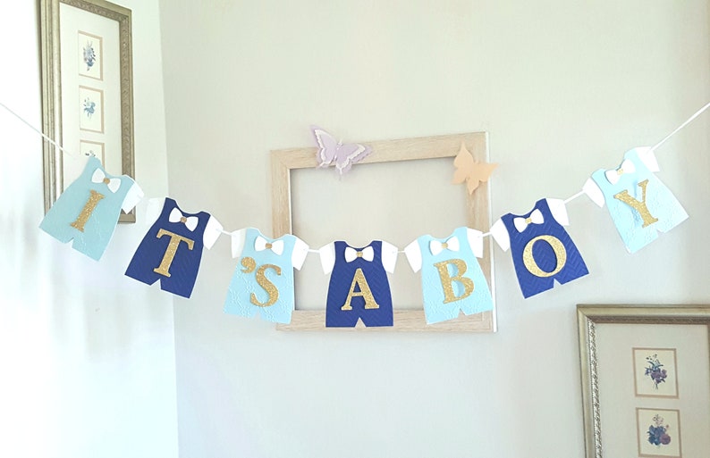 Boy Baby Shower Banner,personalized Baby Banner,it's A BOY Banner,baby ...