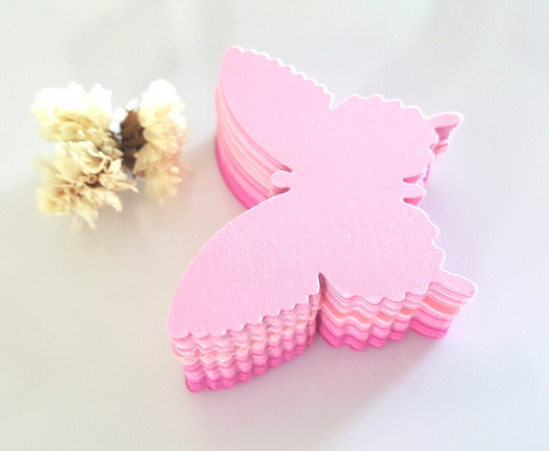 Pink Butterfly Die Cuts,3d Butterfly Wall Art,pink Butterfly Cutouts ...