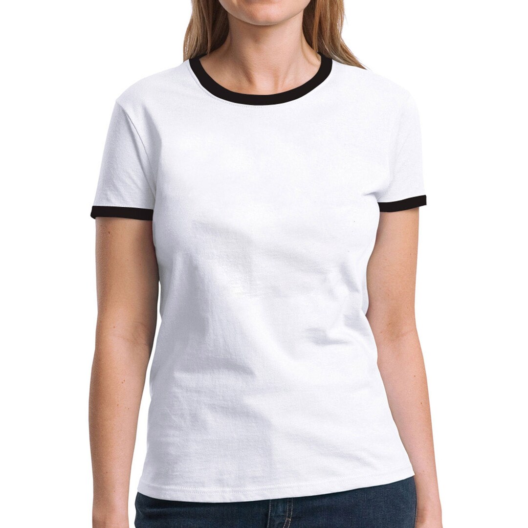 Blank Ringer T-shirt Women Custom-made Ringer T-shirt Women - Etsy UK