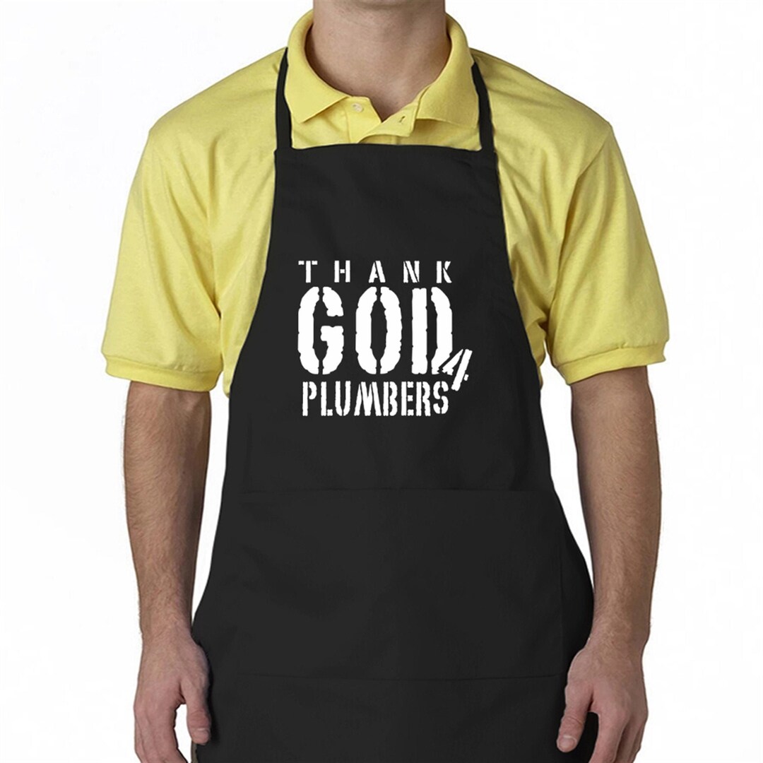 Thank God for Plumbers Apron - Etsy