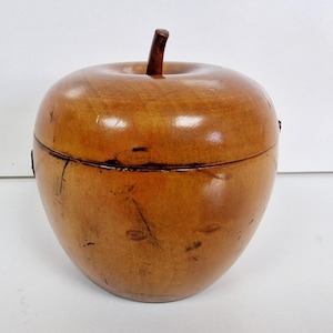 Fabulous Vintage Apple Tea Caddy - Etsy