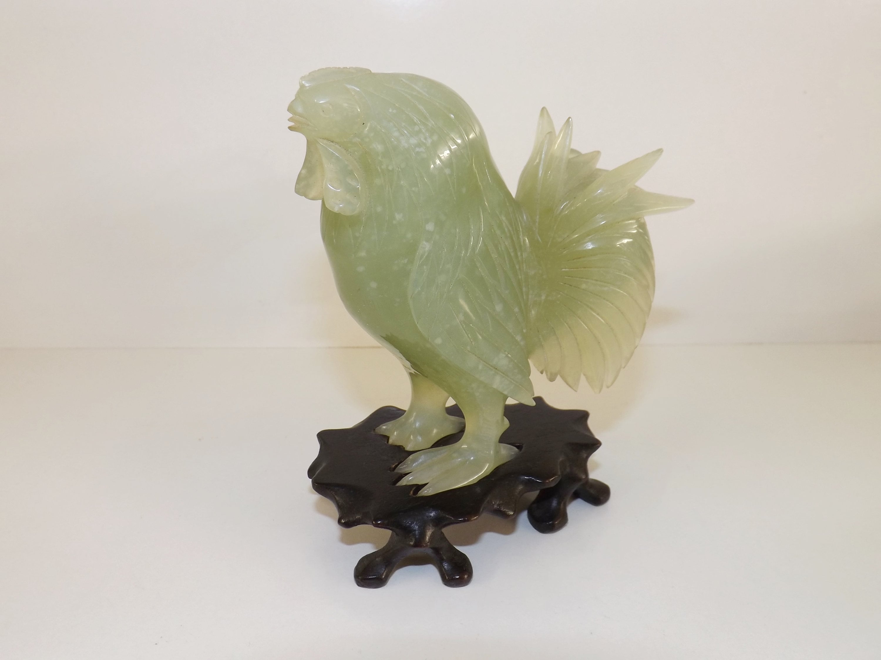 Jadeite Rooster Figurine - Etsy