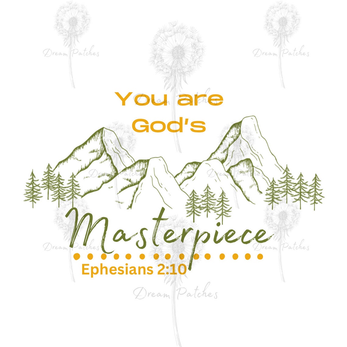 You Are Gods Masterpiece is a PNG Digital Download Faith Sticker ...