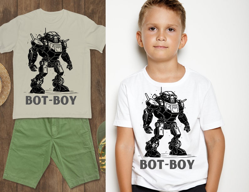 Bot-boy is a PNG Digital Download 300 DPI SVG File, Printable B-day ...