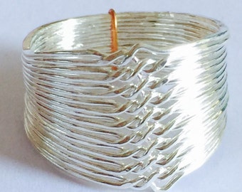 Silver Puzzle Ring | Etsy