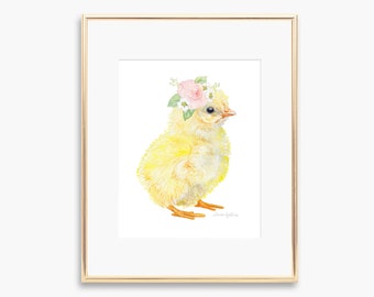 Baby Chick Art Print - Etsy