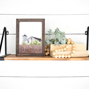 Printable Farmhouse Watercolor | Instant Download of White Barn ...