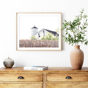 Printable Farmhouse Watercolor | Instant Download of White Barn ...