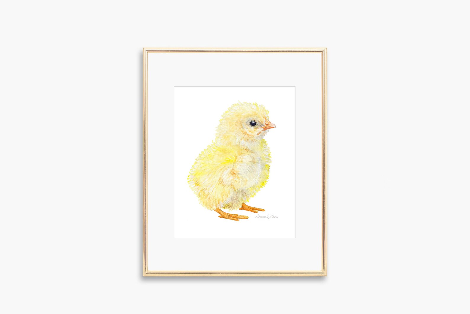Baby Chick Painting Fine Art Giclee Print of Watercolor - Etsy