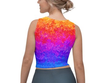Rainbow Crop Top | Etsy