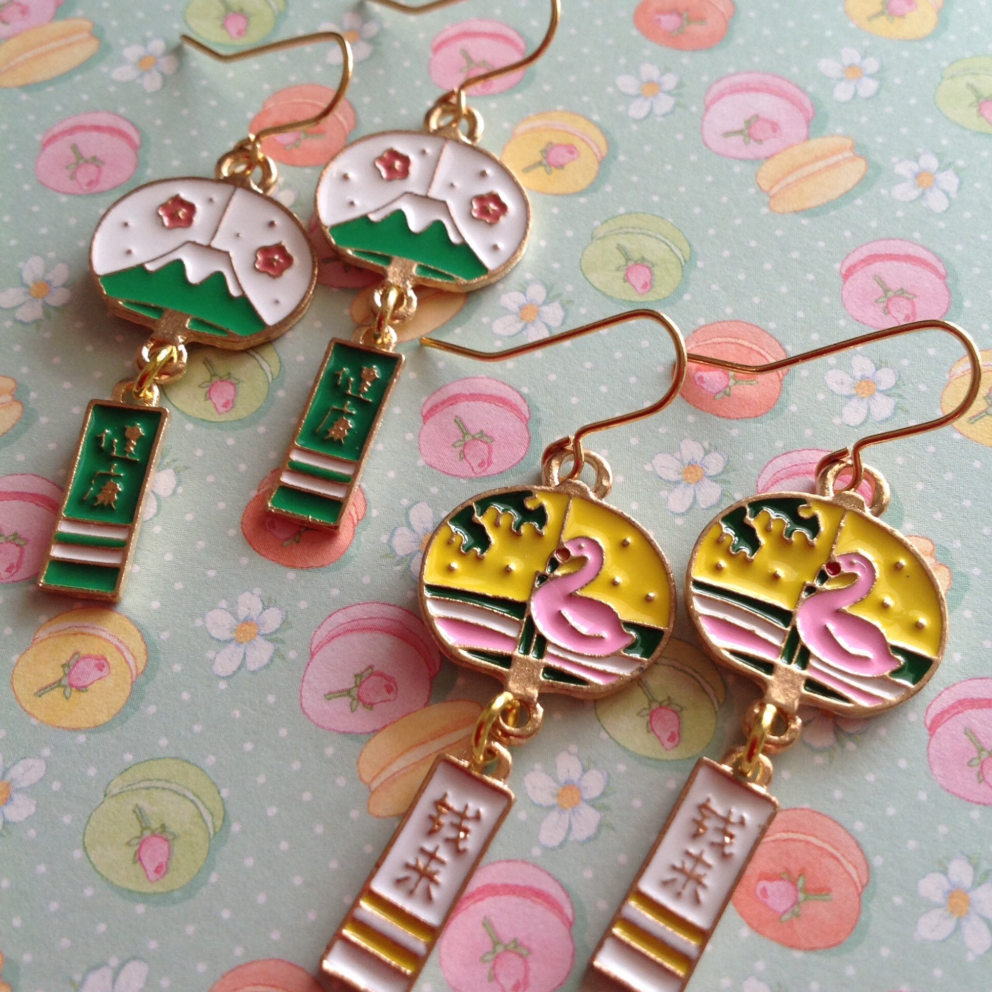 Mount Fuji Earrings Mount Fuji Charms Mount Fuji Accessory | Etsy UK